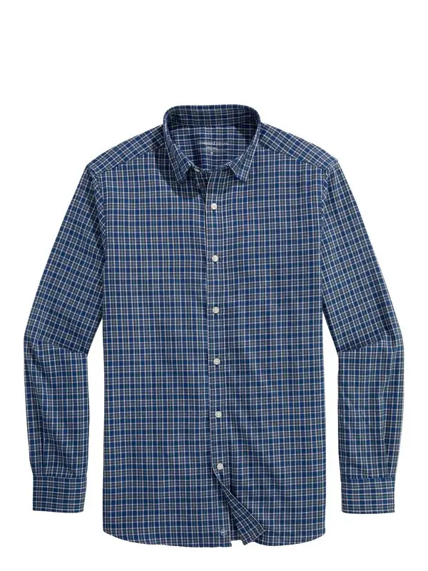 Vineyard Vines Kendrick Plaid Tech Twill Button-up Shirt - Moonshine