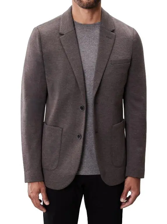 Robert Barakett Heathered Knit Sport Coat - Brown