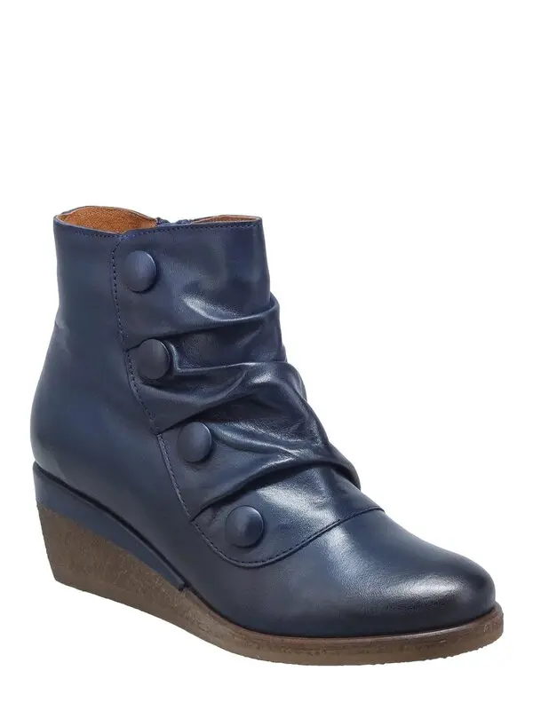 Miz Mooz Maxy Wedge Bootie - Denim