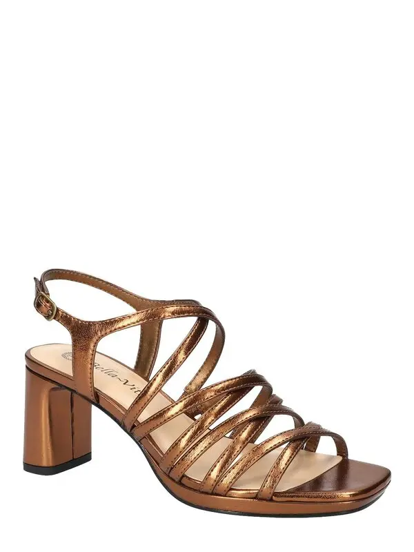 BELLA VITA Slingback Sandal - Bronze Metallic