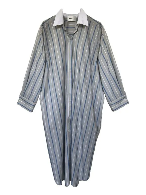 Baacal Mia Oversized Shirt Dress - Multi Stripe