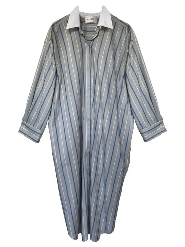 Baacal Mia Oversized Shirt Dress - Multi Stripe