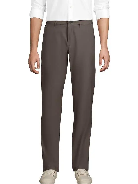 LANDS' END Slim Fit Performance Pant - Mushroom
