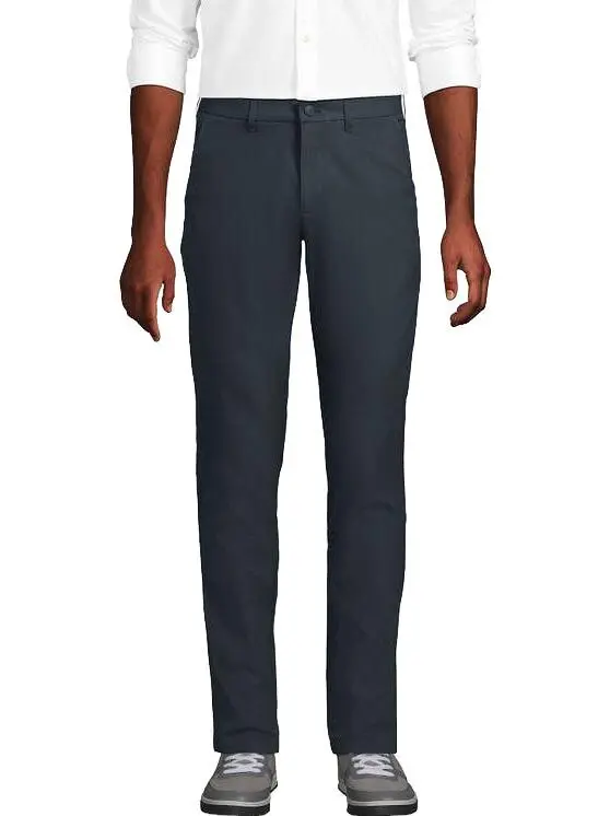 LANDS' END Slim Fit Performance Pant - Steel Gray