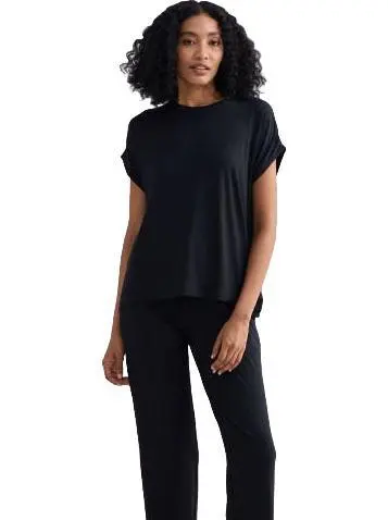 REISTOR Relaxed Everyday Modal Tee - Black