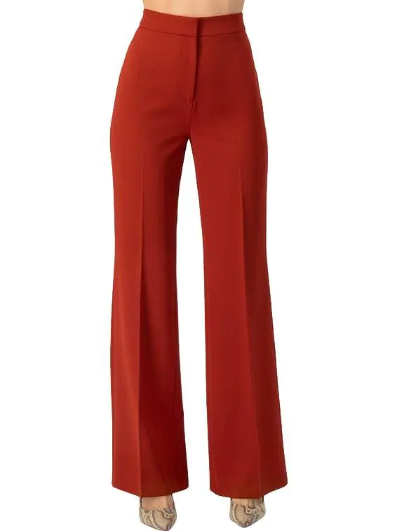 IVONNE Semi-flared Trousers - Chedron