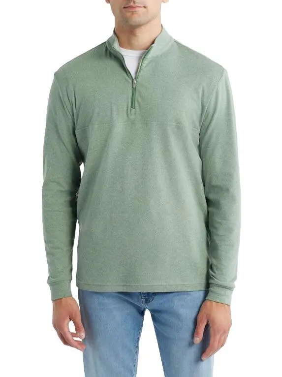 Johnnie-o Mikey Quarter Zip Pullover - Fern