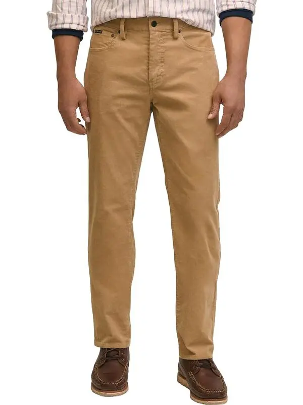 Brooks Brothers Stretch Cotton Corduroy Five Pocket Pants - Incense
