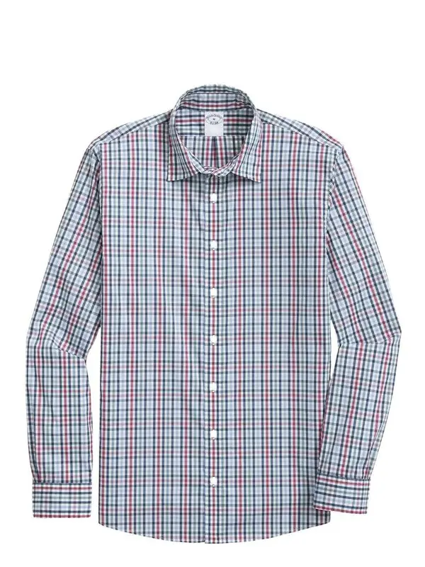 Brooks Brothers Performance Button-up Shirt - Blue Multi Gingham