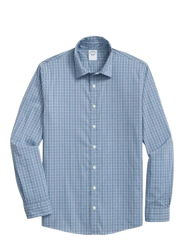 Brooks Brothers Performance Button-up Shirt - Hydrangea Navy Check
