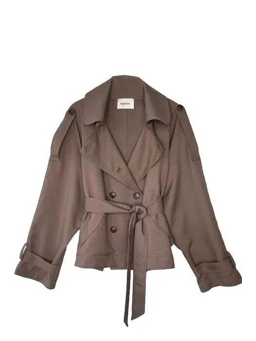 Baacal Julia Short Trench Coat - Taupe