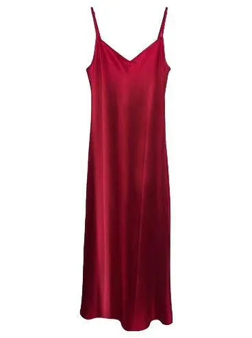 Baacal Cabaret Slip Dress - Wine