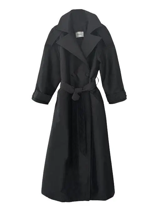 Baacal Delia Long Oversized Trench - Black