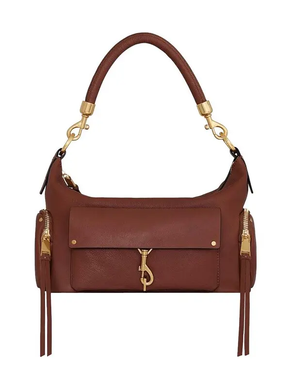 Rebecca Minkoff Mab Leather Shoulder Bag - Sienna