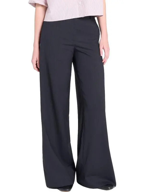 TWP Downing Wide Leg Pants - Charcoal