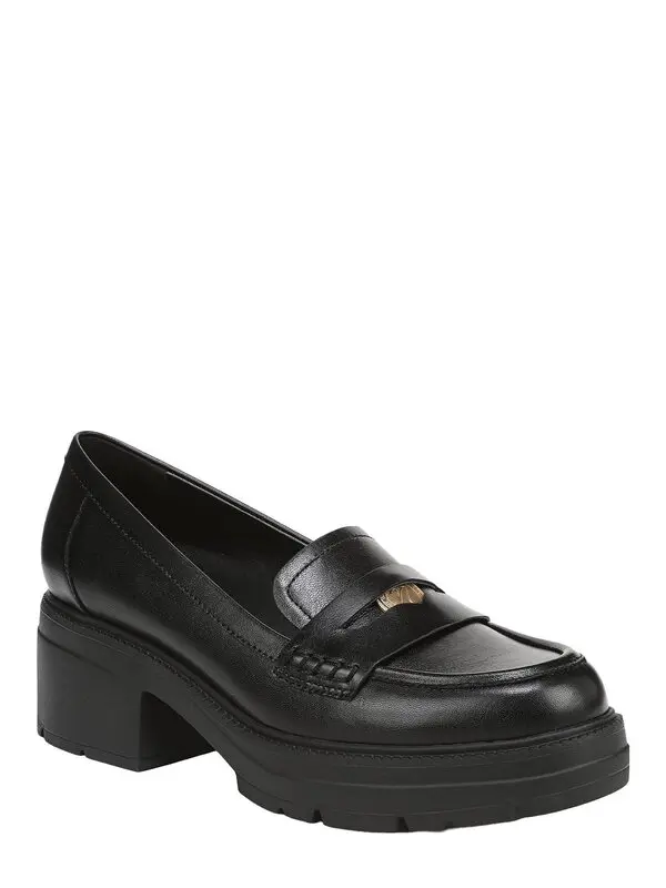 Naturalizer Penny Loafer Platform Pump - Black