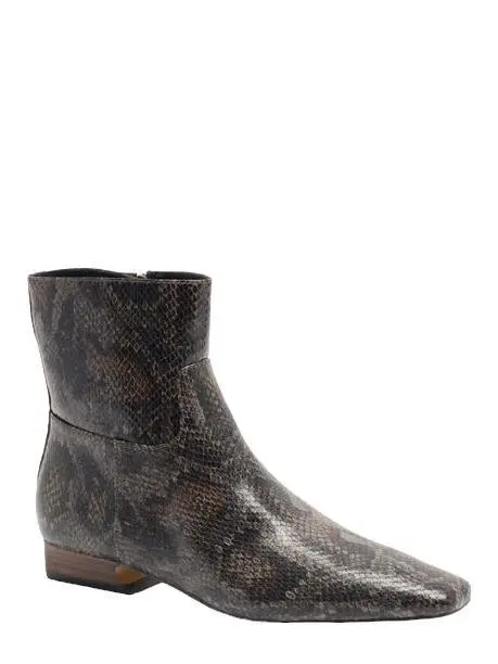 Free People Easy Does It Bootie - Military Snake Print