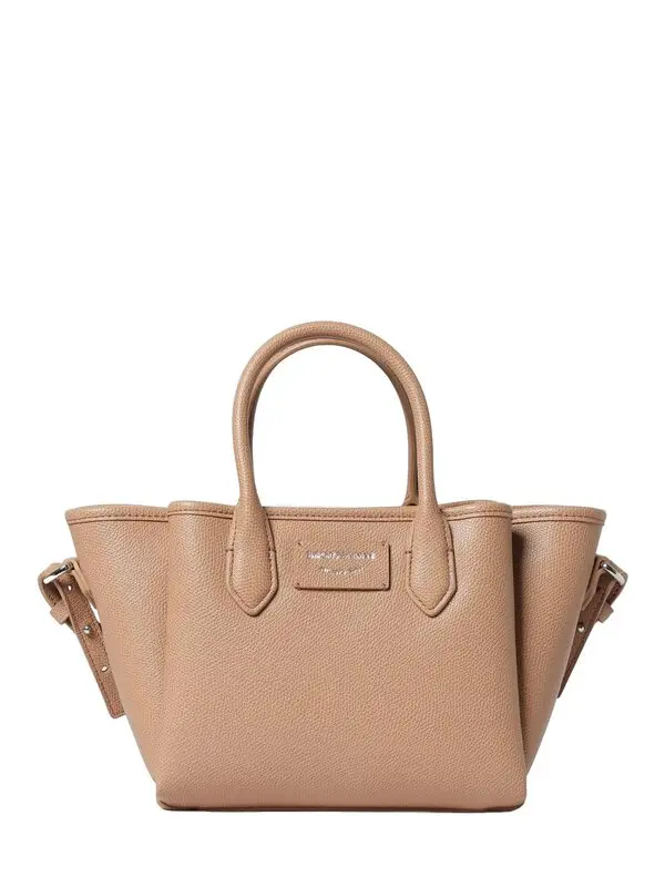 Emporio Armani Grained Polyurethane Handbag - Hazel