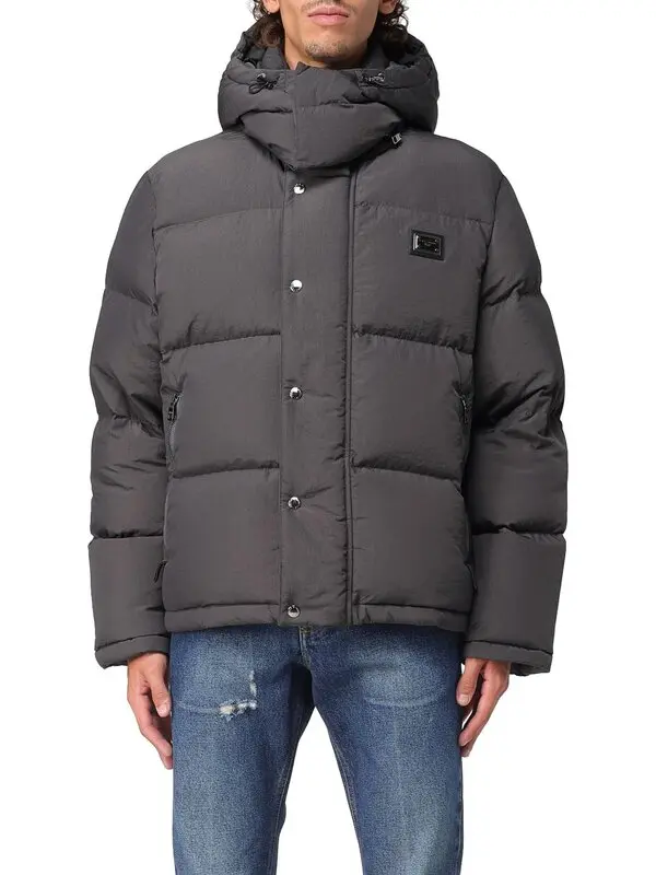 Dolce & Gabbana Quilted Puffer Jacket - Charcoal