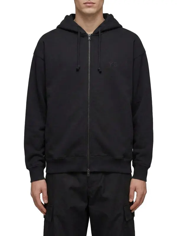 Y3 Full Zip Sweatshirt - Black