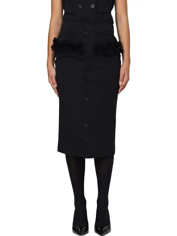 Alexander McQueen Pencil Skirt - Black