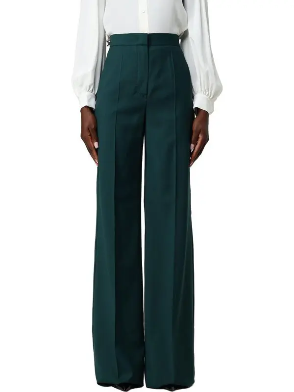 Max Mara Wide Leg Trousers - Green