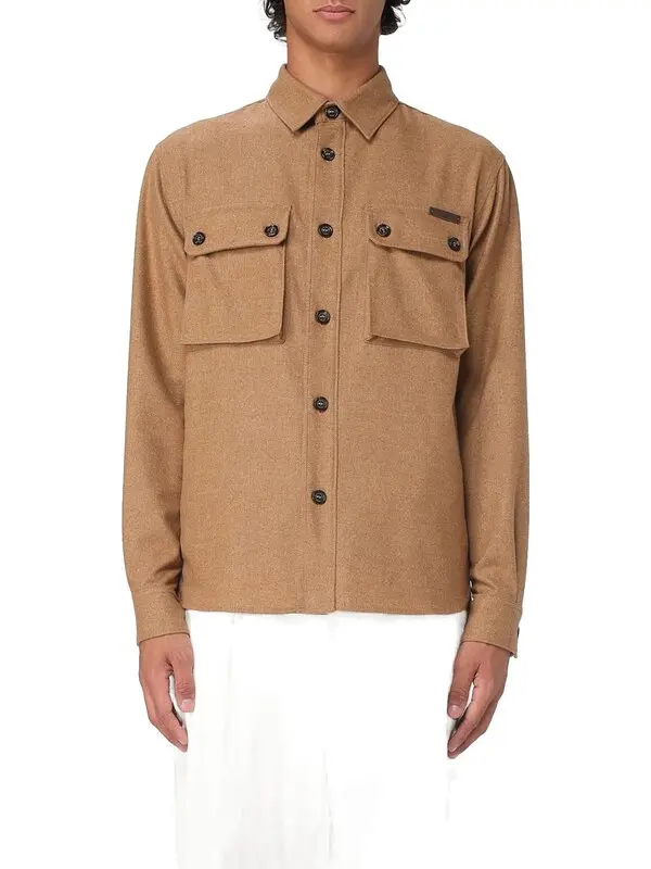 PAOLO PECORA Shirt - Camel