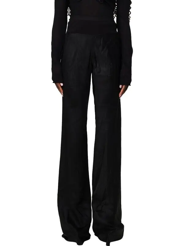 Rick Owens Wide Leg Pants - Black