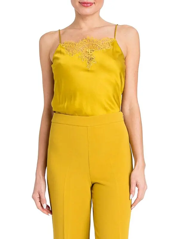 TWINSET Lace Detailed Top - Yellow