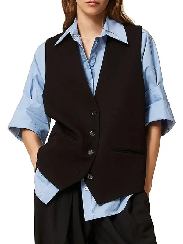 TWINSET Waistcoat - Black