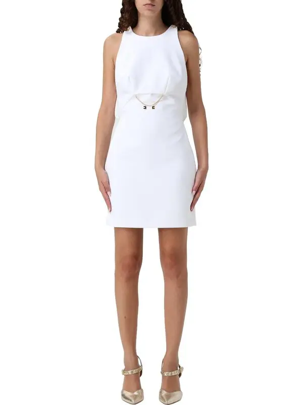 Elisabetta Franchi Sleeveless Dress - Ivory