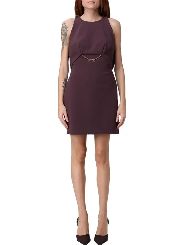 Elisabetta Franchi Sleeveless Dress - Wine