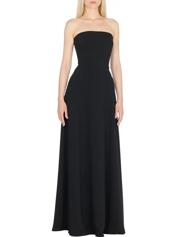 Solace London Strapless Gown - Black