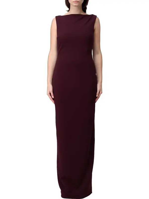 Solace London Sleeveless Gown - Burgundy