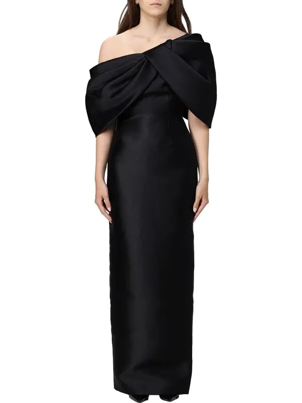 Solace London Column Gown - Black
