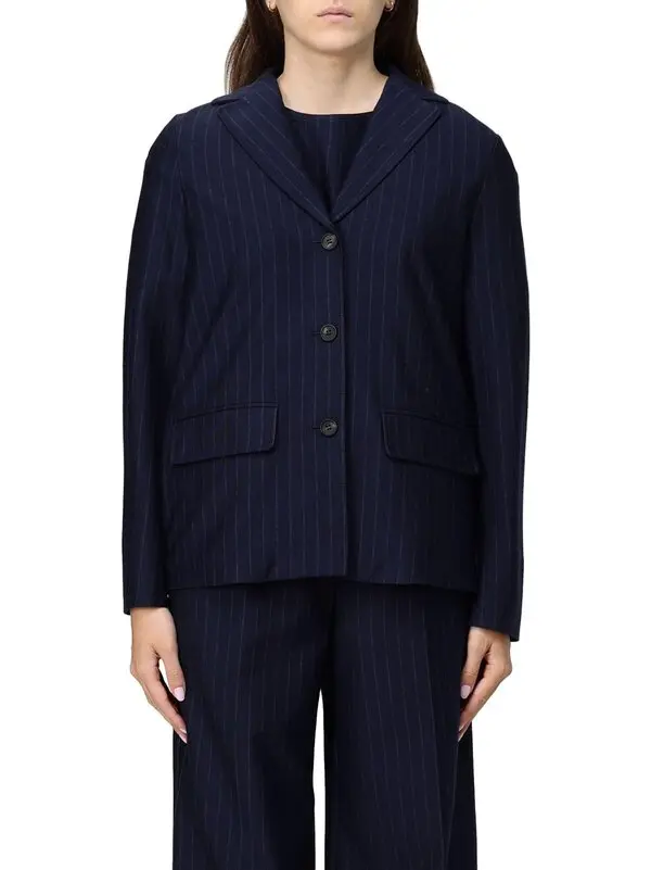 Max Mara Striped Jacket - Blue