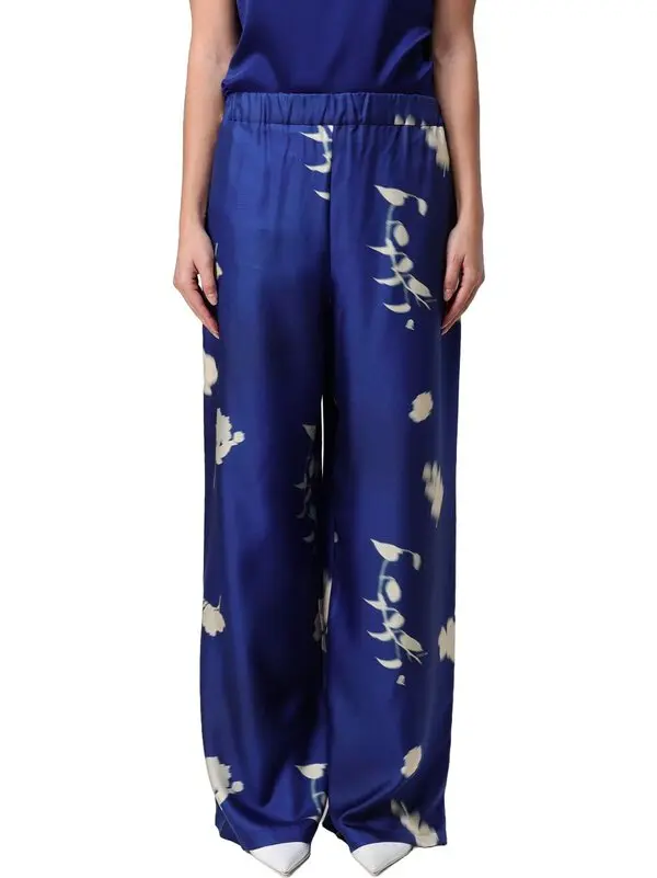 Max Mara Wide Leg Trousers - Blue