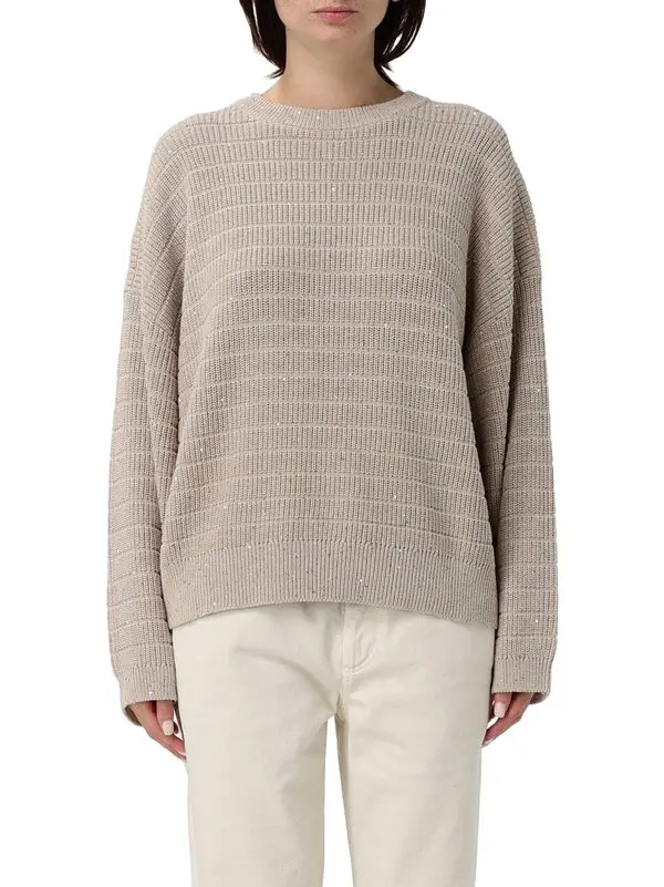 Brunello Cucinelli Crew Neck Sweater - Beige