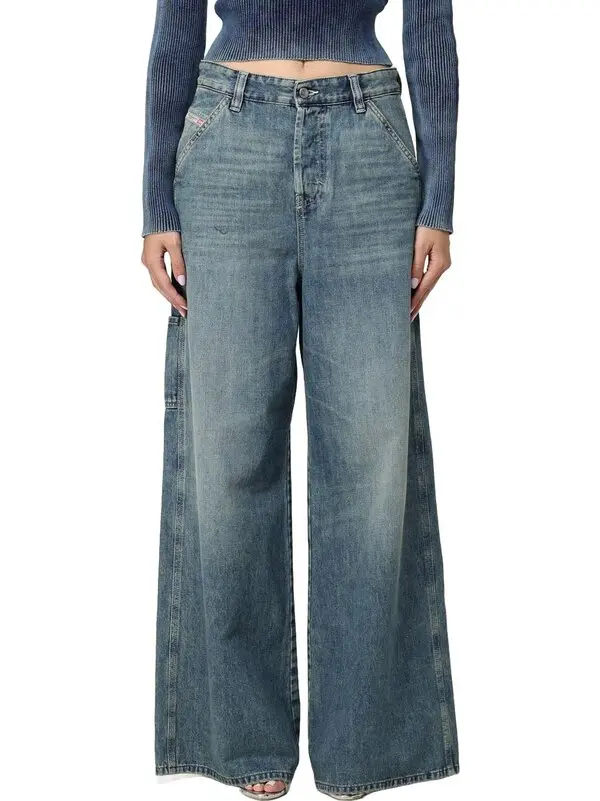 DIESEL Wide Leg Jeans - Blue