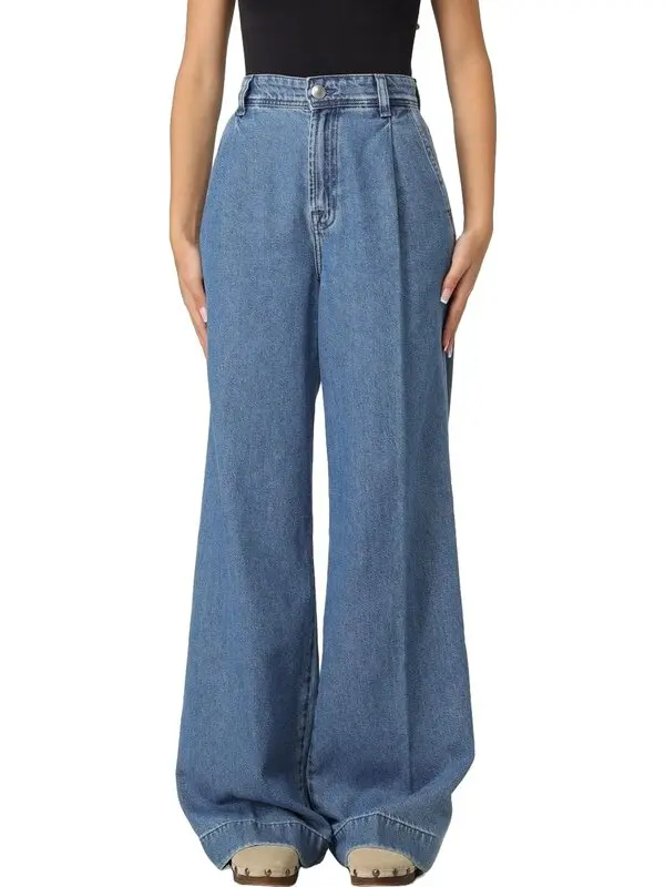 7 For All Mankind Wide Leg Jeans - Denim