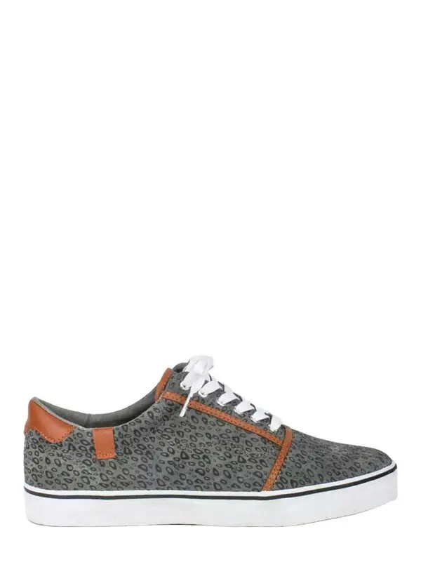 BOBBIE BURNS Leopard-print Sneakers - Grey