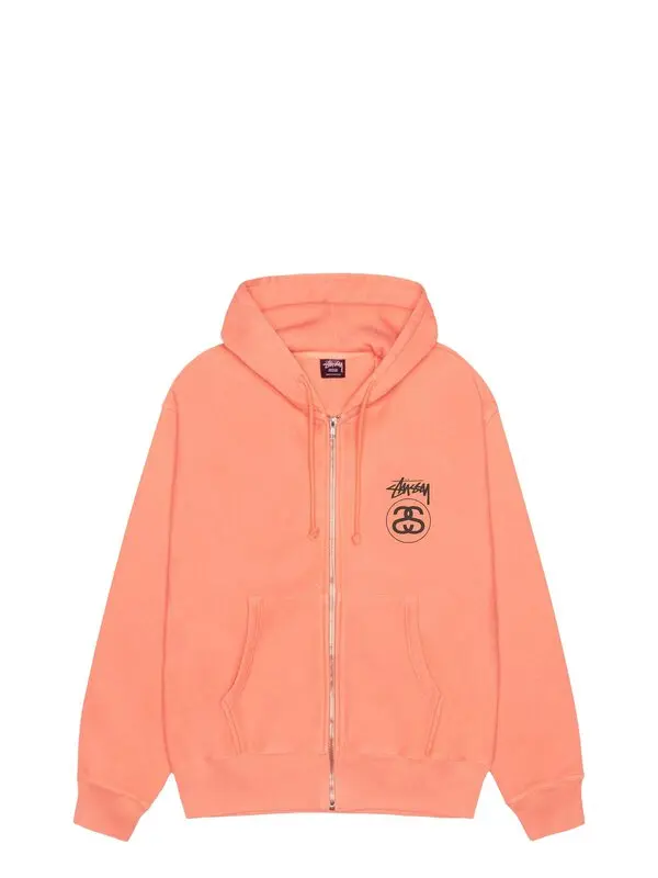 StÜssy Stock Link Zip Hoodie - Orange