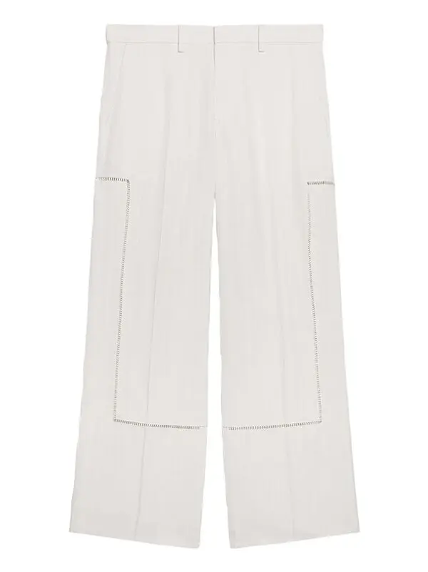 Helmut Lang Ladder-stitch Carpenter Trousers - Antq Wht