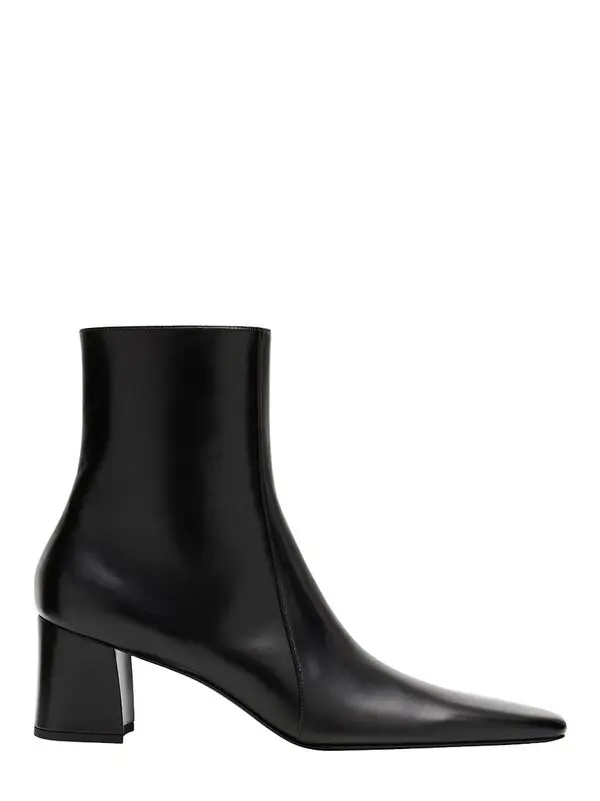 Saint Laurent Rainer Leather Ankle Boots - Nero