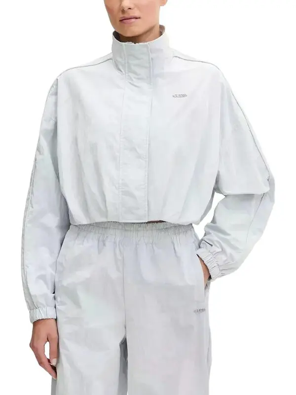 Guess Cropped High-neck Jacket - White