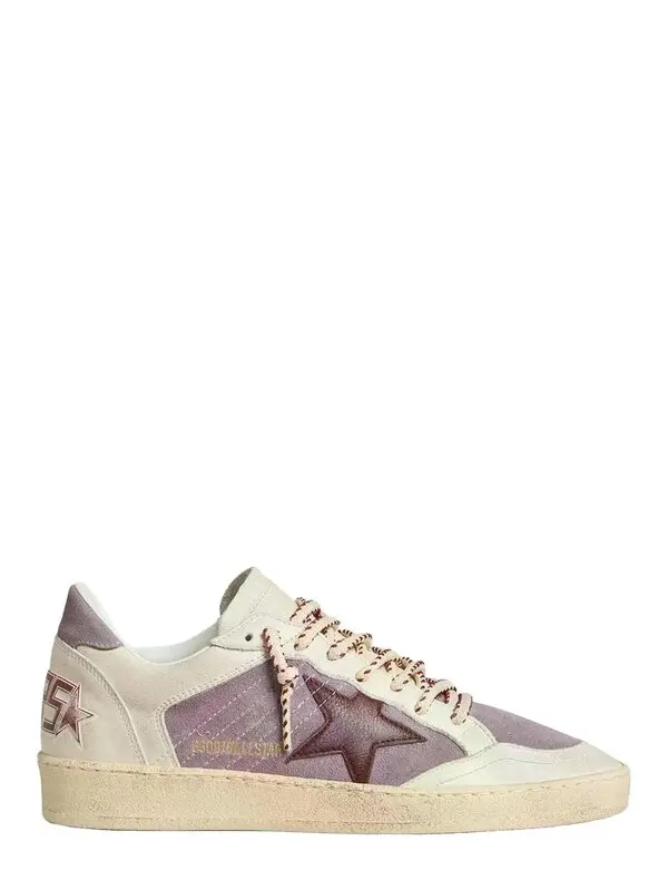 GOLDEN GOOSE Leather-star Sneakers - Purple