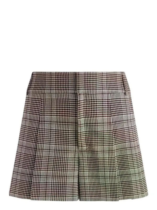 Alice + Olivia Scarlet Pleated Shorts - Brown