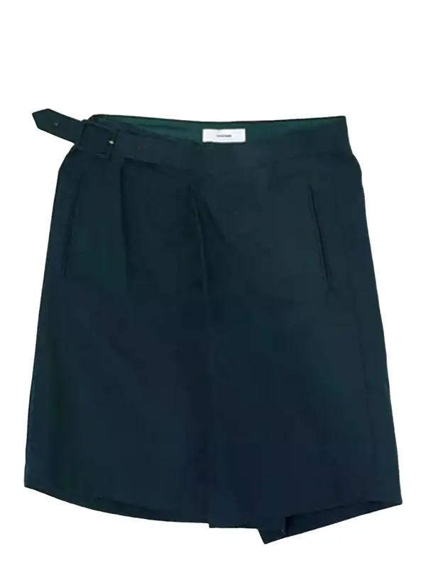 Facetasm Belted Asymmetrical Shorts - Blue