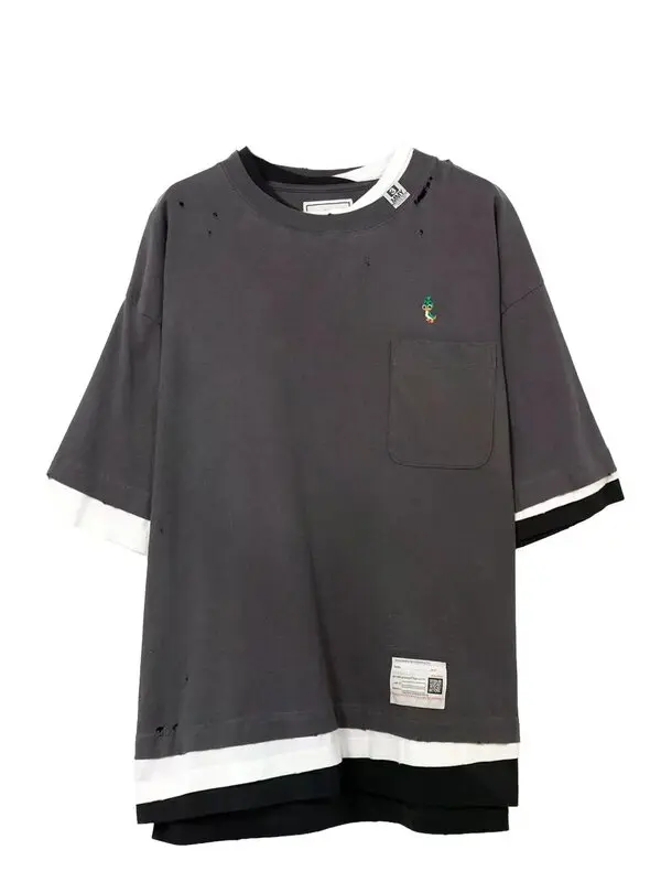 Mihara Yasuhiro Layered Pocket T-shirt - Grey