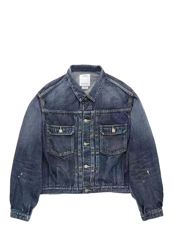 Visvim Distressed Denim Jacket - Blue